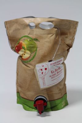 Jus de pomme, poche de 3 litres